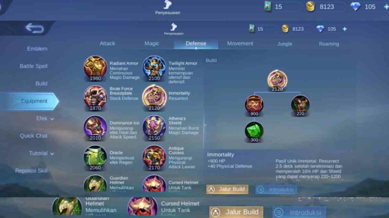 Item Immortality di Mobile Legends Wajib Dibeli, Ini Penjelasannya ...